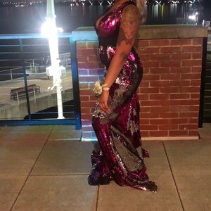 Dresses | Reverse Sequin Prom Dress | Poshmark